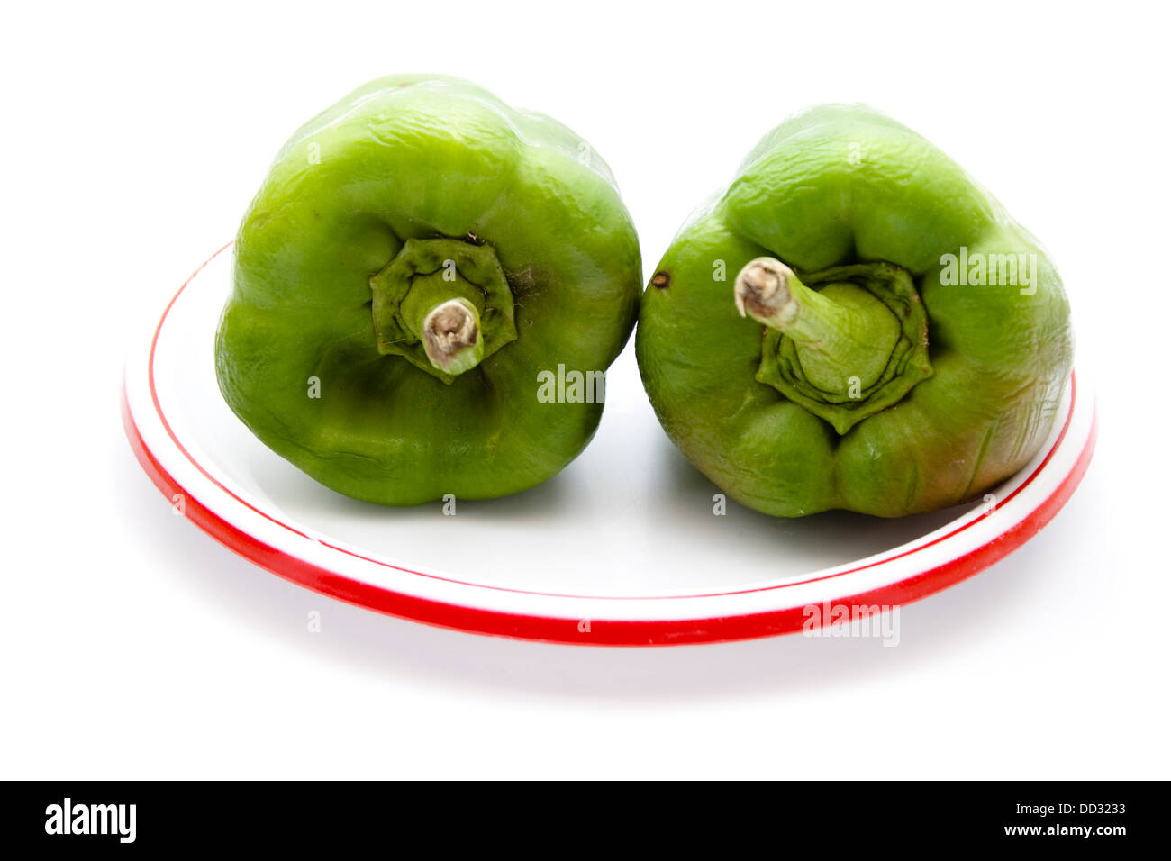 Fresh green Capsicum Stock Photo - Alamy