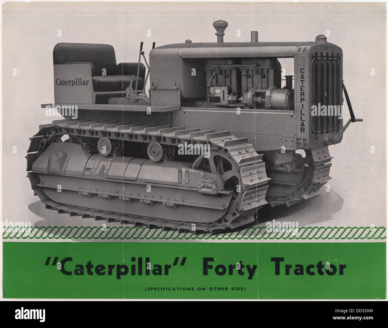 A photograph of the Caterpillar Forty Tractor, a significant piece of ...