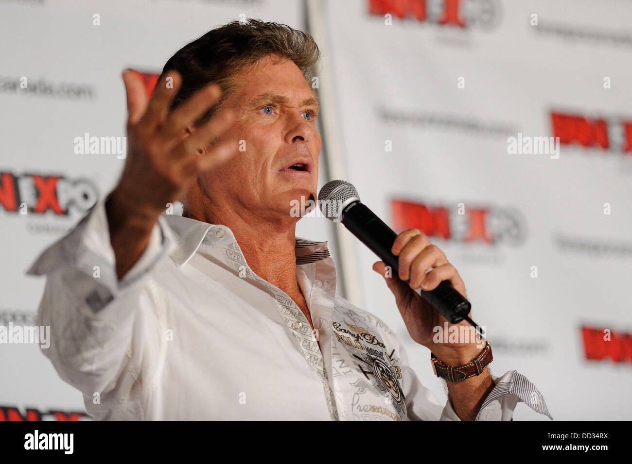 Toronto, Canada. 23rd Aug 2013. David Hasselhoff appearance at the 2013 ...
