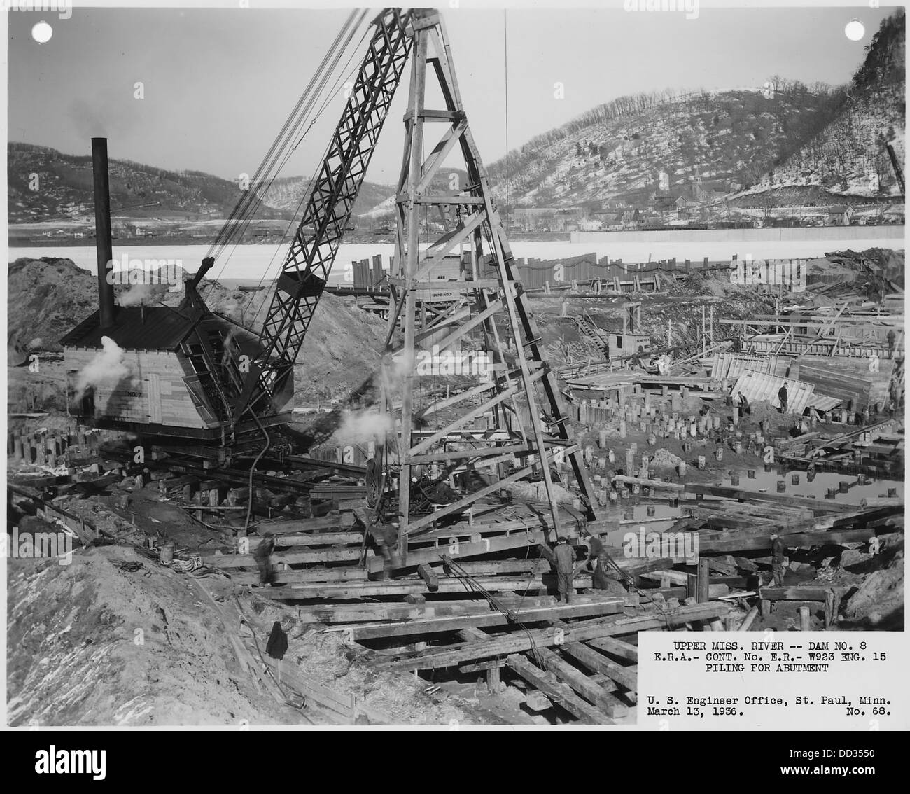 Piling river Black and White Stock Photos & Images - Alamy