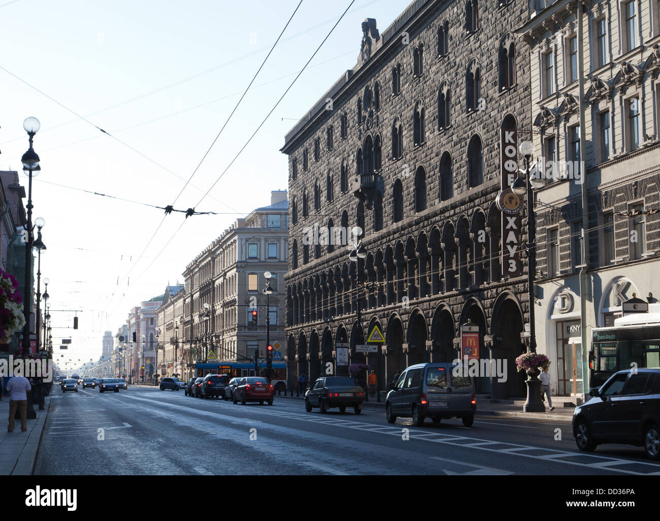 Nevsky Prospect, St. Petersburg, Russia Stock Photo - Alamy