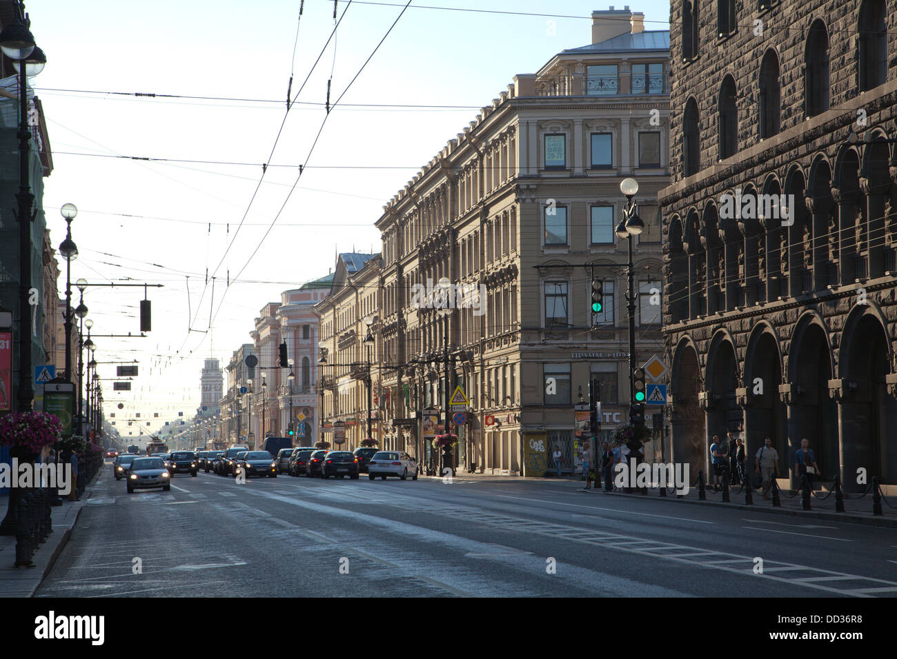 Nevsky Prospect, St. Petersburg, Russia Stock Photo - Alamy