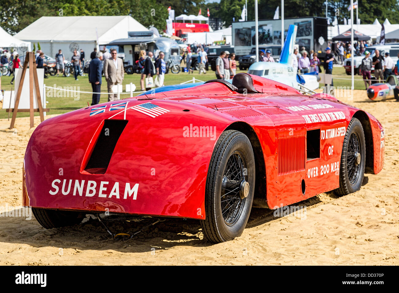 1926 Sunbeam 1000HP Land Speed Record breaking car. On display at the ...