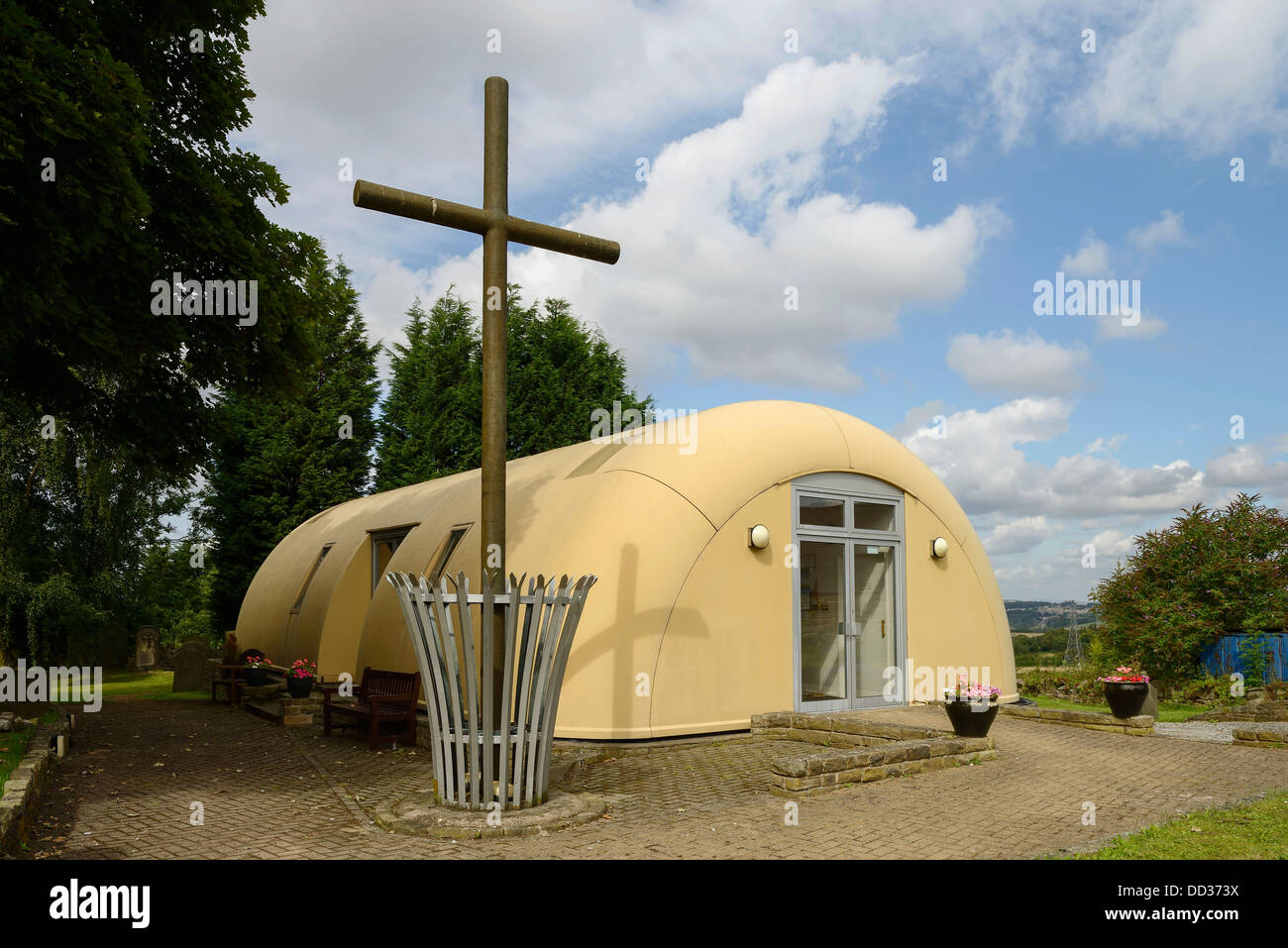 The modern Parish Church of St James the Apostle in Temple Normanton ...