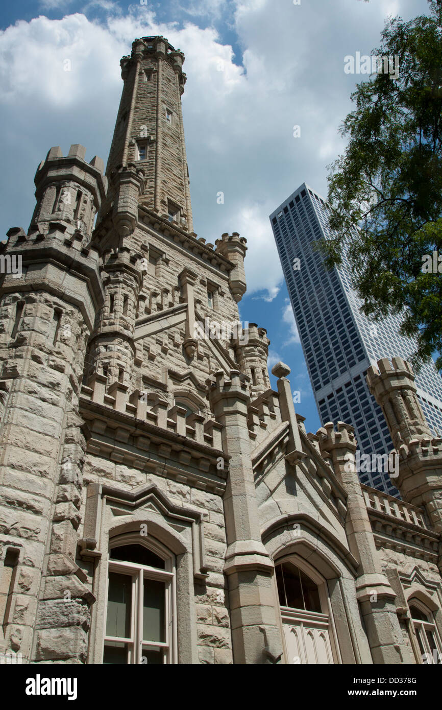 The Chicago Water Tower built in 1869 located at 806 North Michigan ...