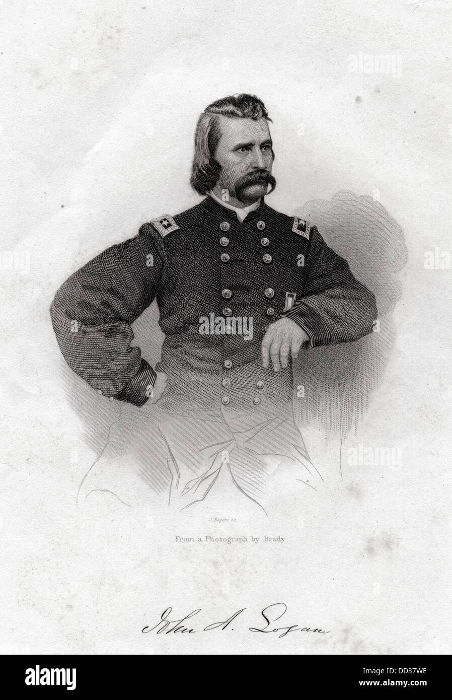 John A. Logan, 1866 Stock Photo - Alamy