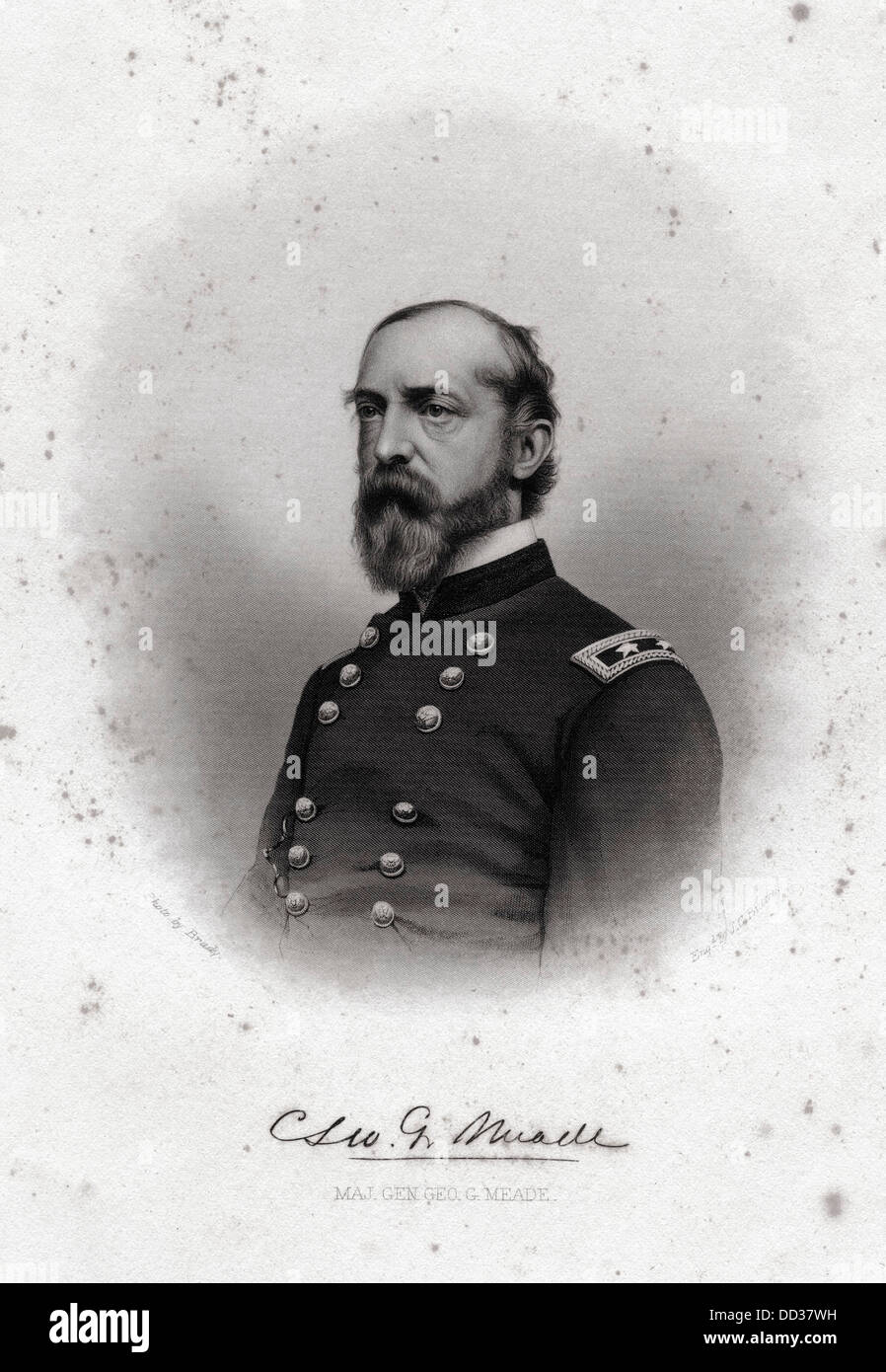 Maj. Gen. George G Meade, 1866 Stock Photo - Alamy