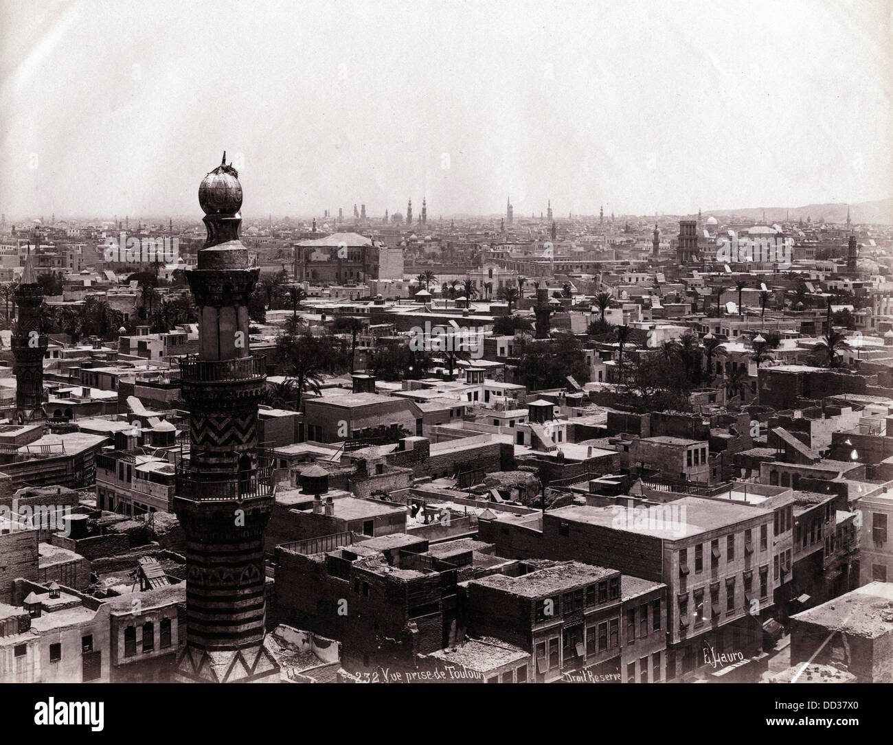 Cairo, Egypt, ca 1875, by E. Lauro Stock Photo - Alamy