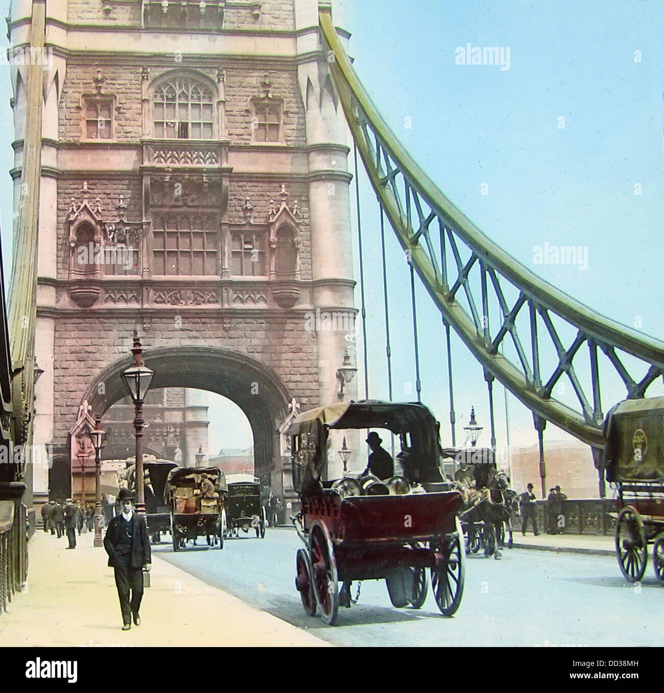 Tower Bridge London Victorian period Stock Photo - Alamy