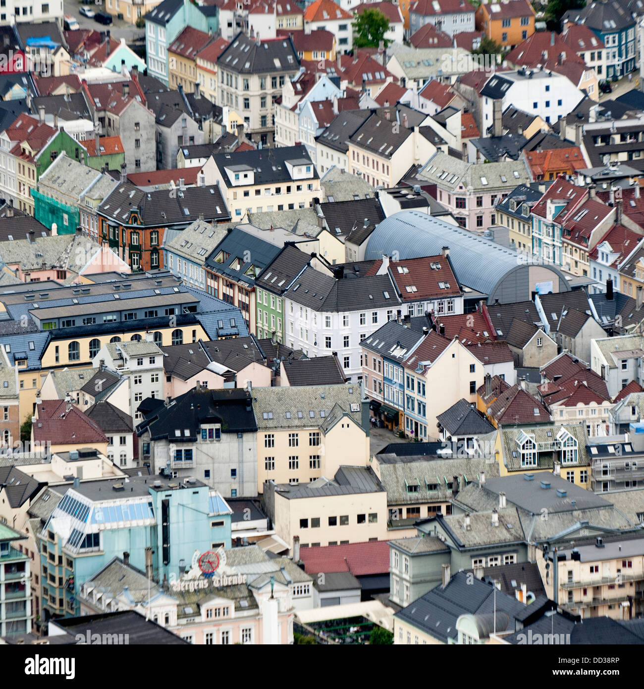 High angle view bergen hi-res stock photography and images - Alamy