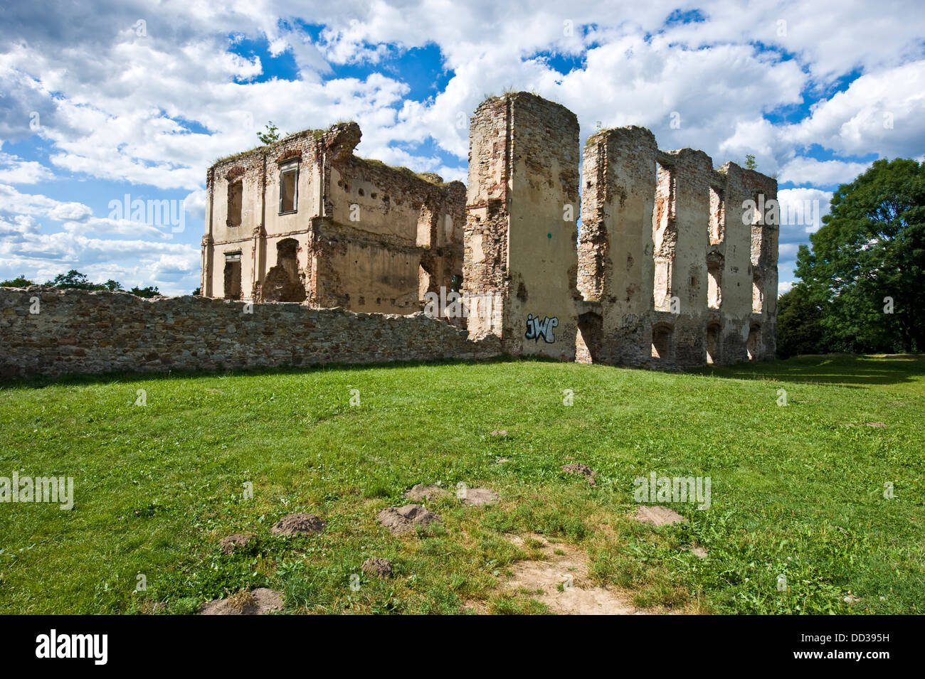 Bodzentyn Castle, a ruined castle from the 14th century in Bodzentyn ...