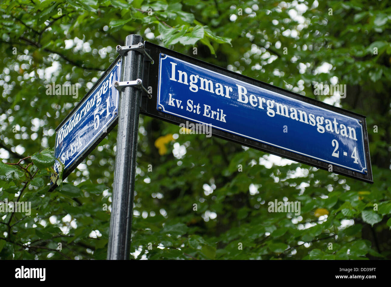 Swedish street signs hi-res stock photography and images - Alamy