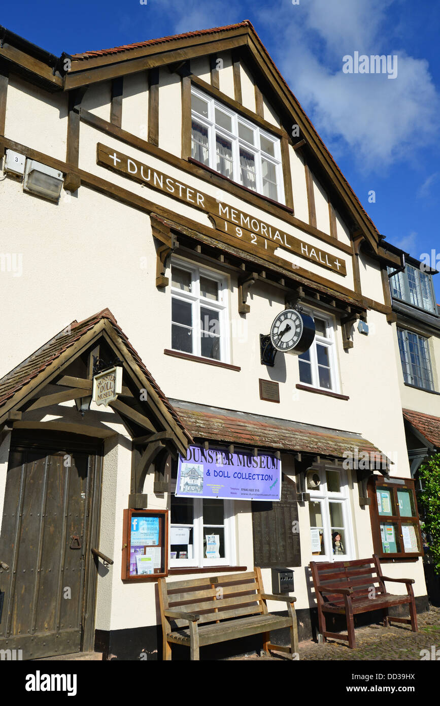 Dunster Memorial Hall, High Street, Dunster, Somerset, England, United ...