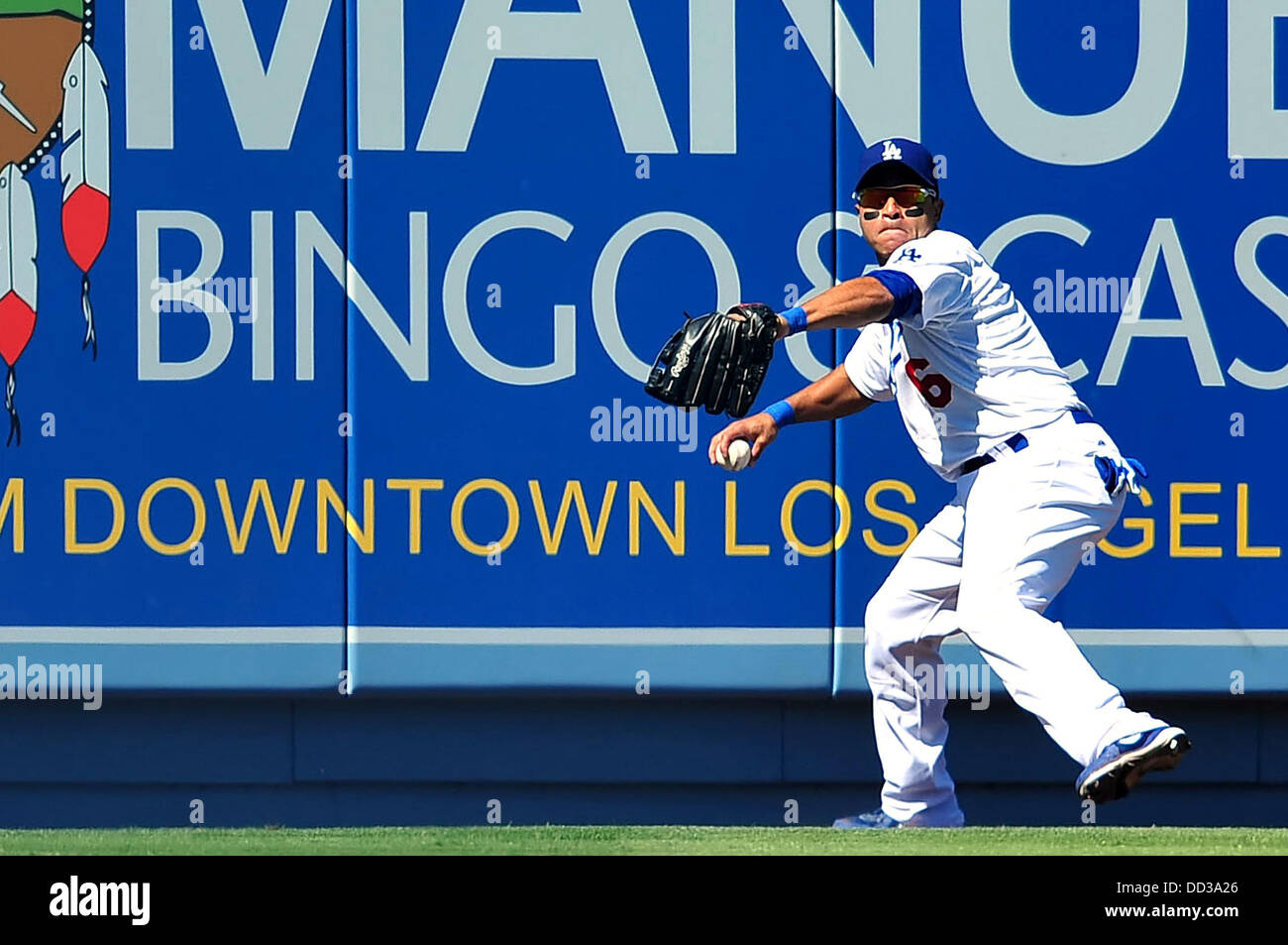 Los Angeles, CA, USA. 24th Aug, 2013. Los Angeles Dodgers third baseman ...