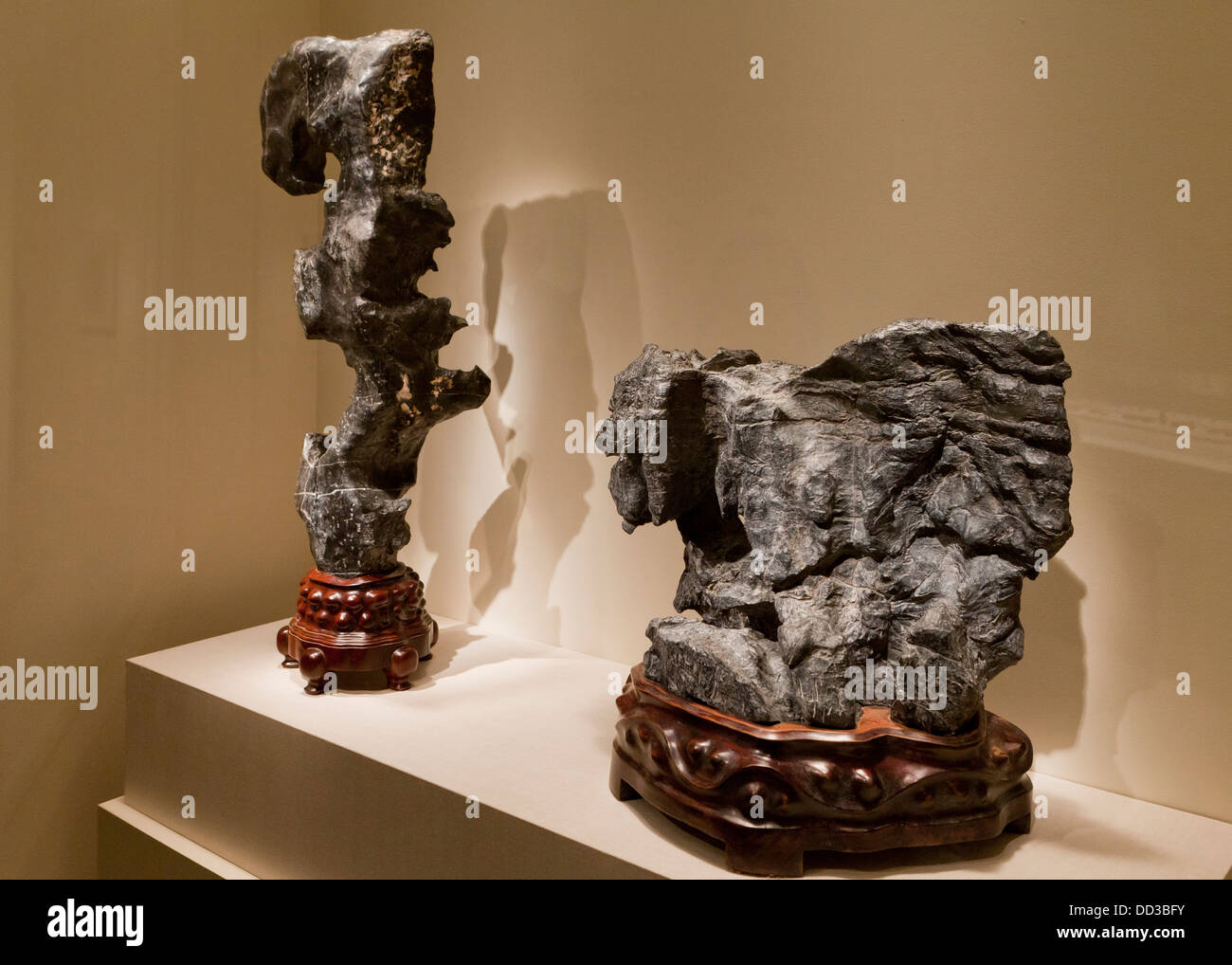 Scholar's Rocks - Qing dynasty, China, 17th century Stock Photo - Alamy