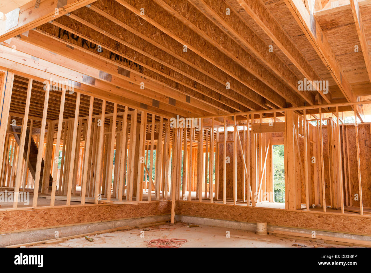 Interior wood framing hi-res stock photography and images - Alamy