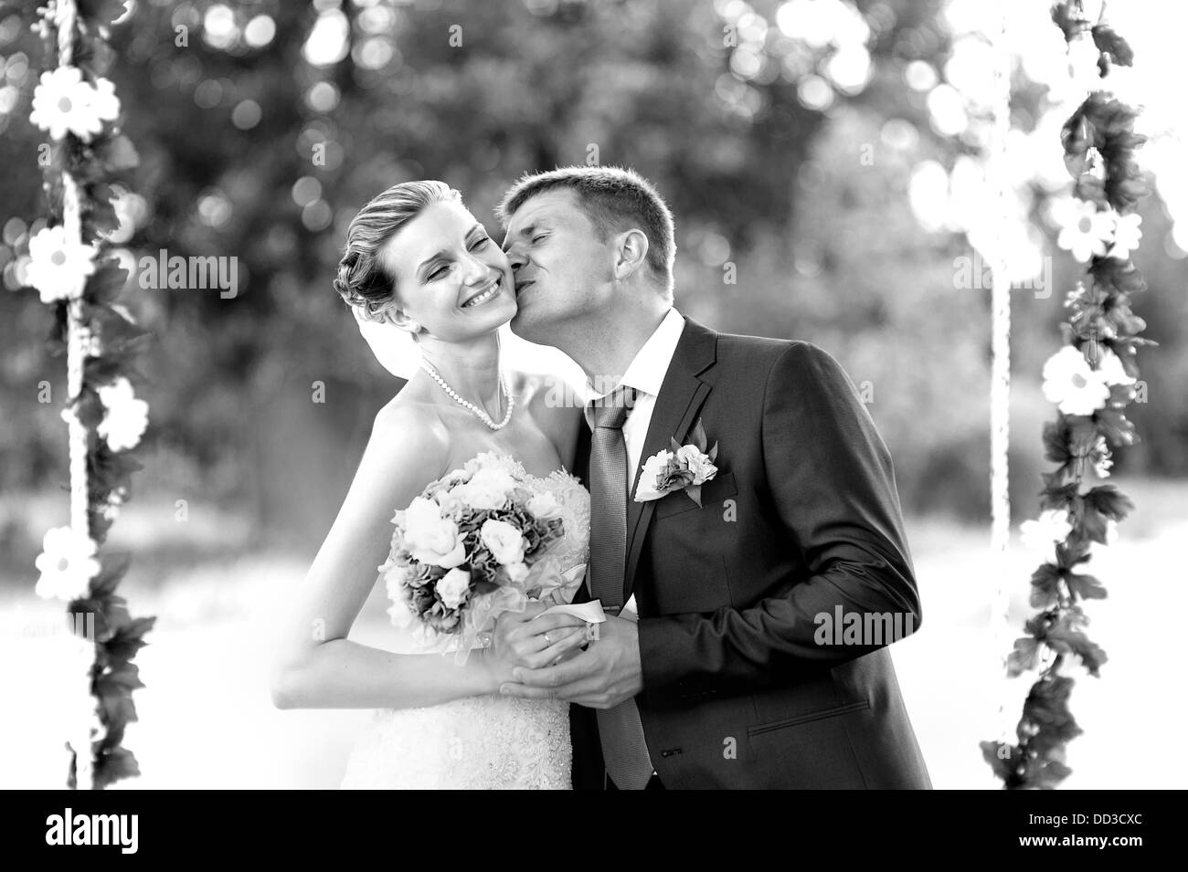 groom and bride Stock Photo - Alamy