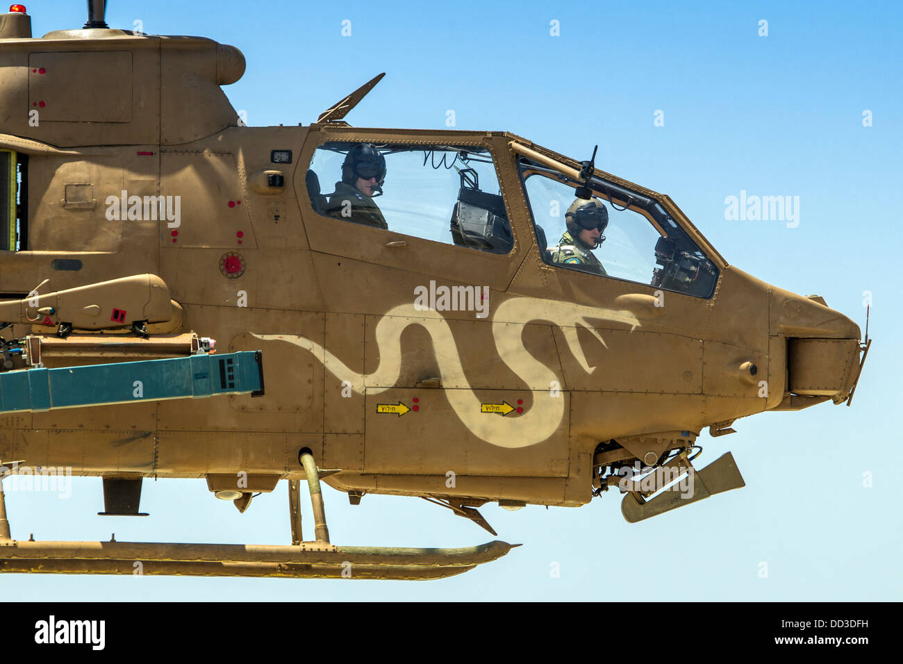 Israeli Air force (IAF) helicopter, Bell AH-1 Cobra in flight Stock Photo - Alamy