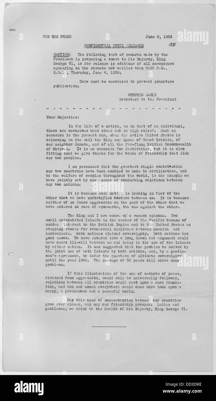 King george the sixth Black and White Stock Photos & Images - Alamy