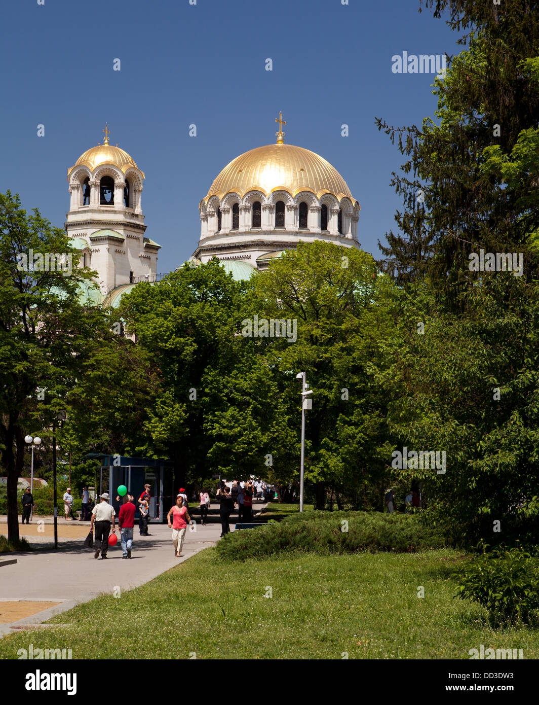 Alexander Nevsky Cathedral in the capital city of Sofia, Bulgaria Stock ...