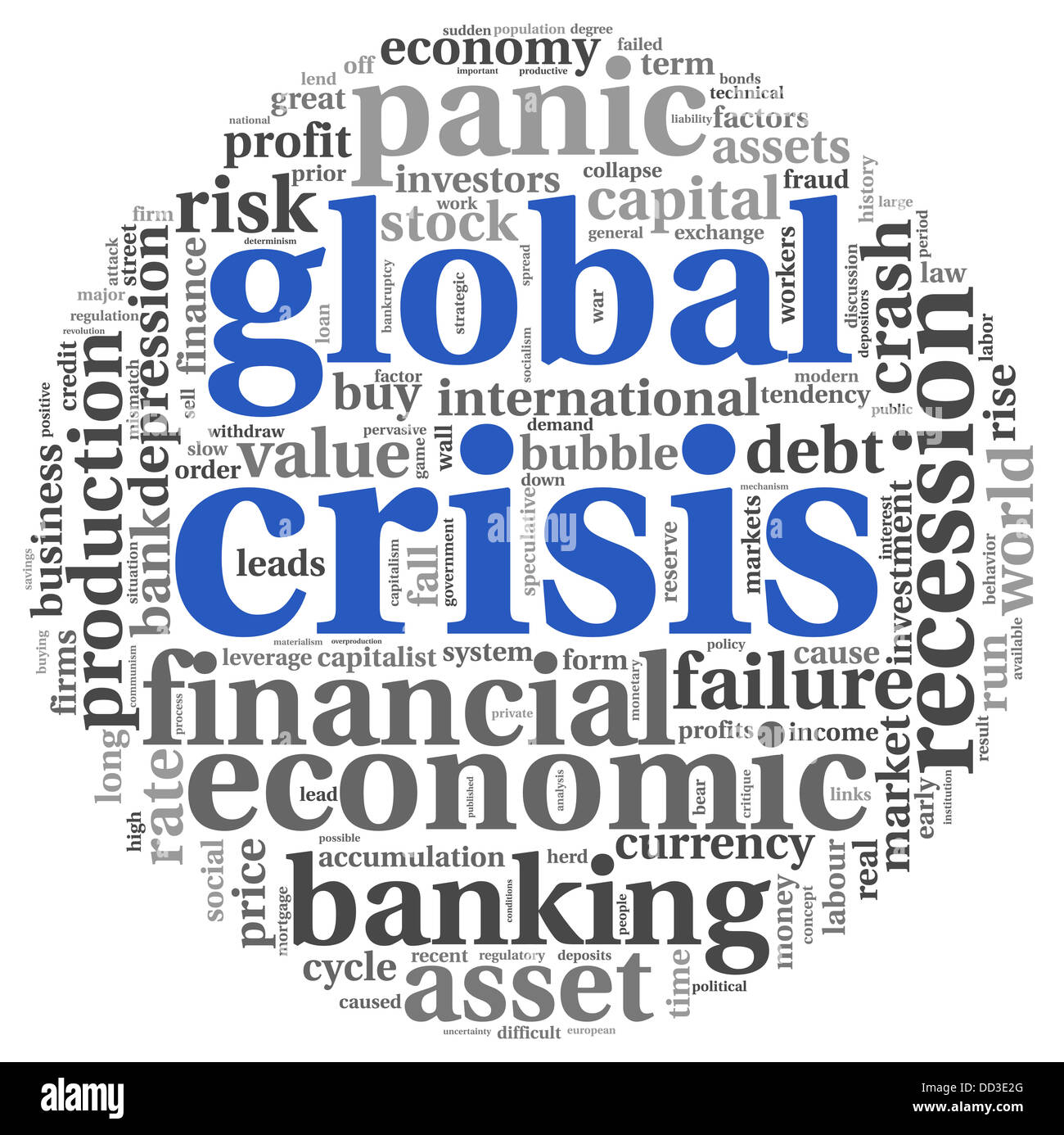 Global crisis concept in info-text graphics on white background Stock ...
