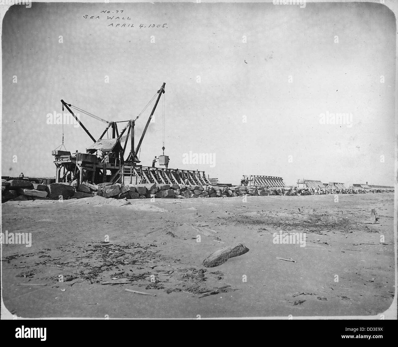 Part of sea wall Black and White Stock Photos & Images - Alamy