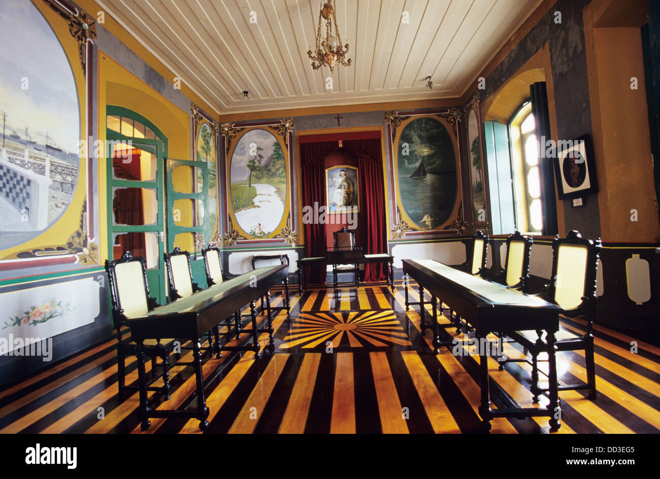 Santarem's eclectic Town Hall Museum interior, Brazil Stock Photo - Alamy