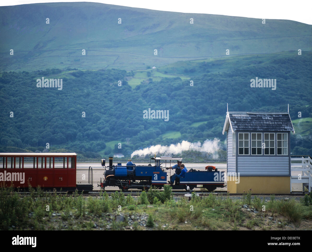 The Fairbourne Steam Railway, Gwynedd, Wales / Cymru, UK Stock Photo ...
