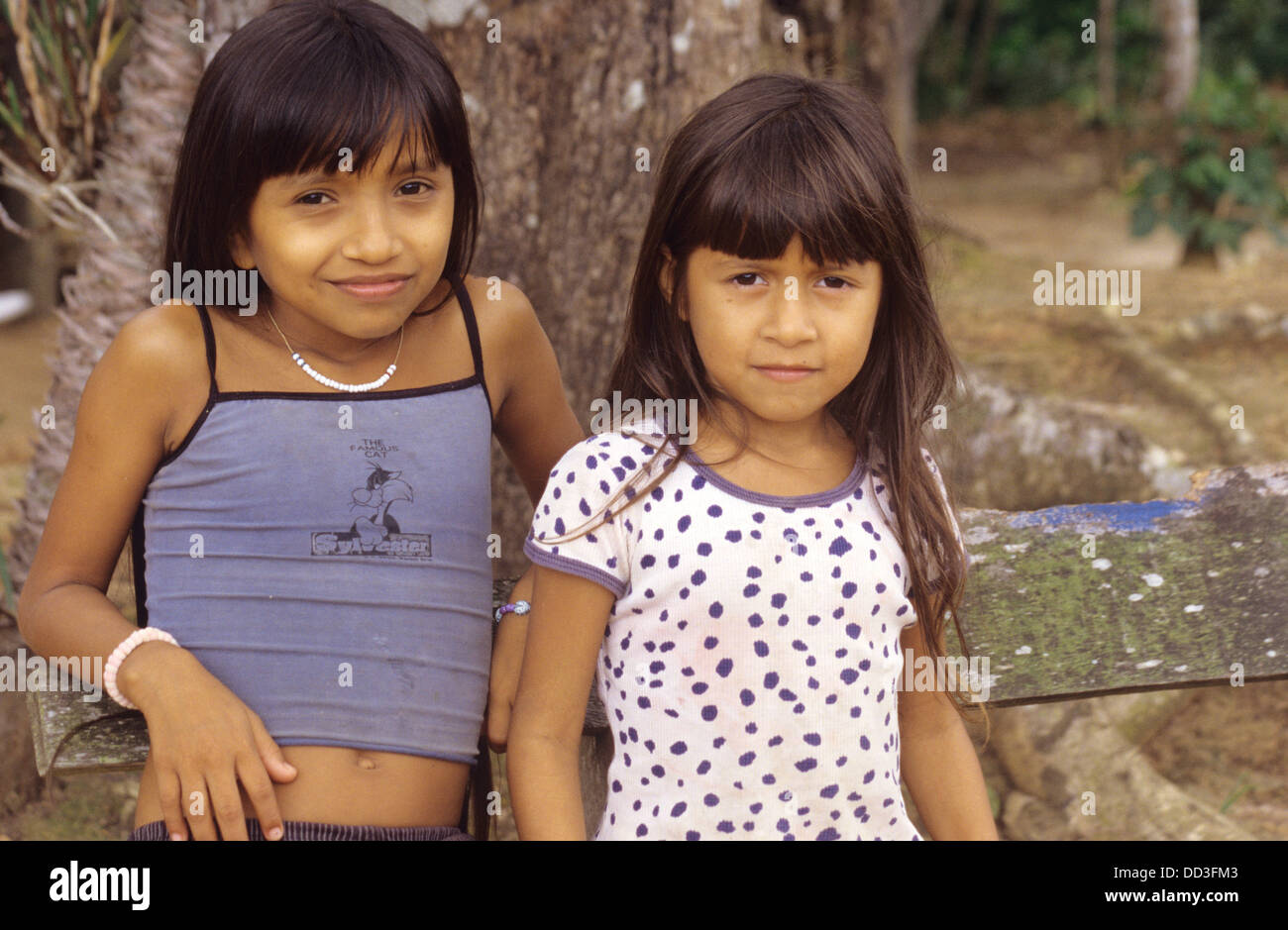 Native children, Amazon region, Brazil Stock Photo - Alamy