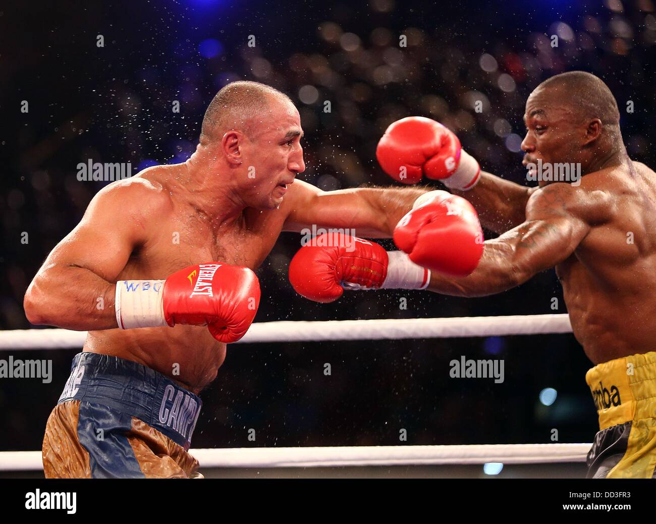 Schwerin, Germany. 25th Aug, 2013. Professional boxer Arthur Abraham (L ...