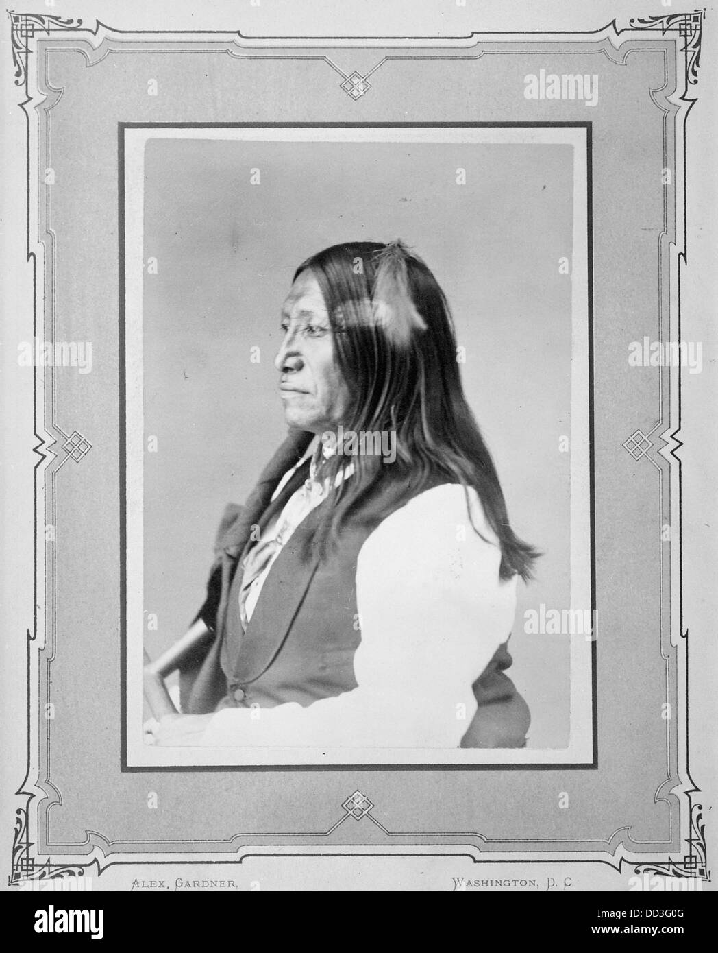 This photograph shows Spotted Tail, a prominent leader of the Brule ...