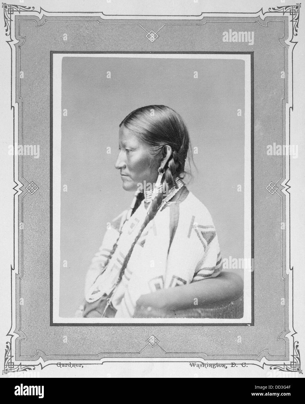 This image portrays the wife of Spotted Tail, a prominent leader of the ...