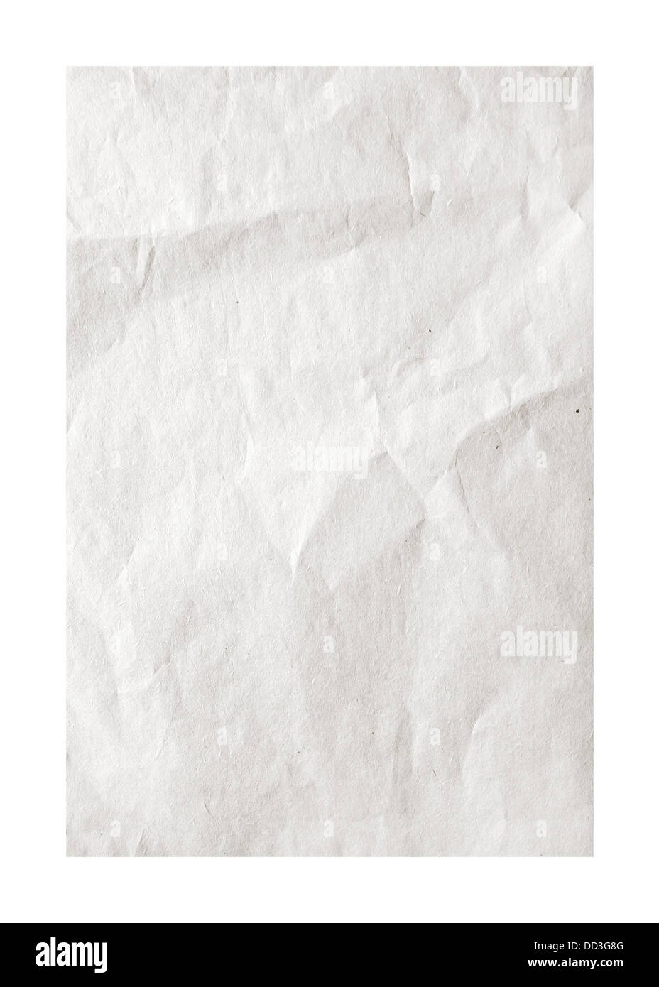 Old gray toned paper sheet on white background Stock Photo - Alamy