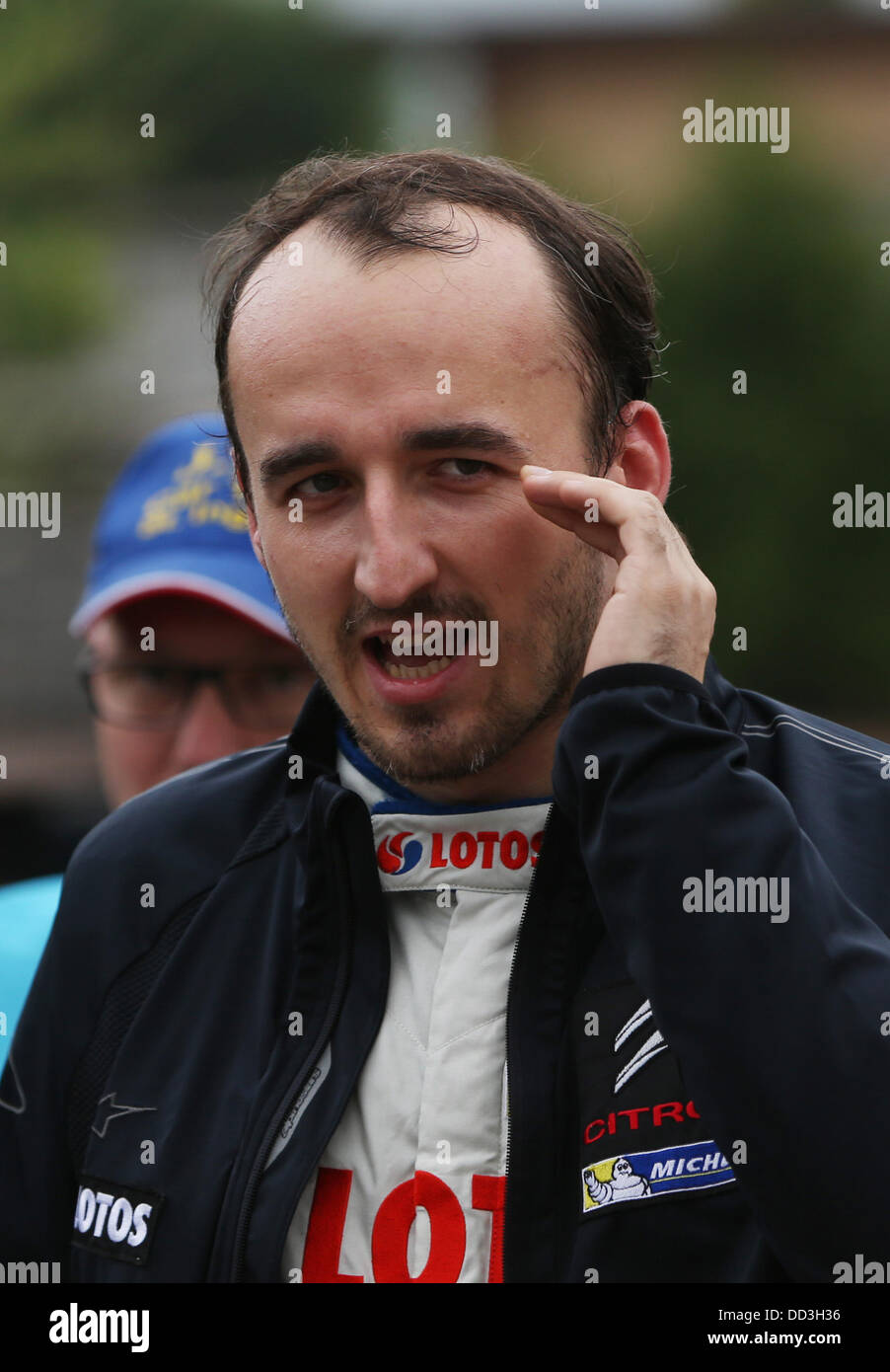 Polish rally driver Robert Kubica is pictured after his special stage ...