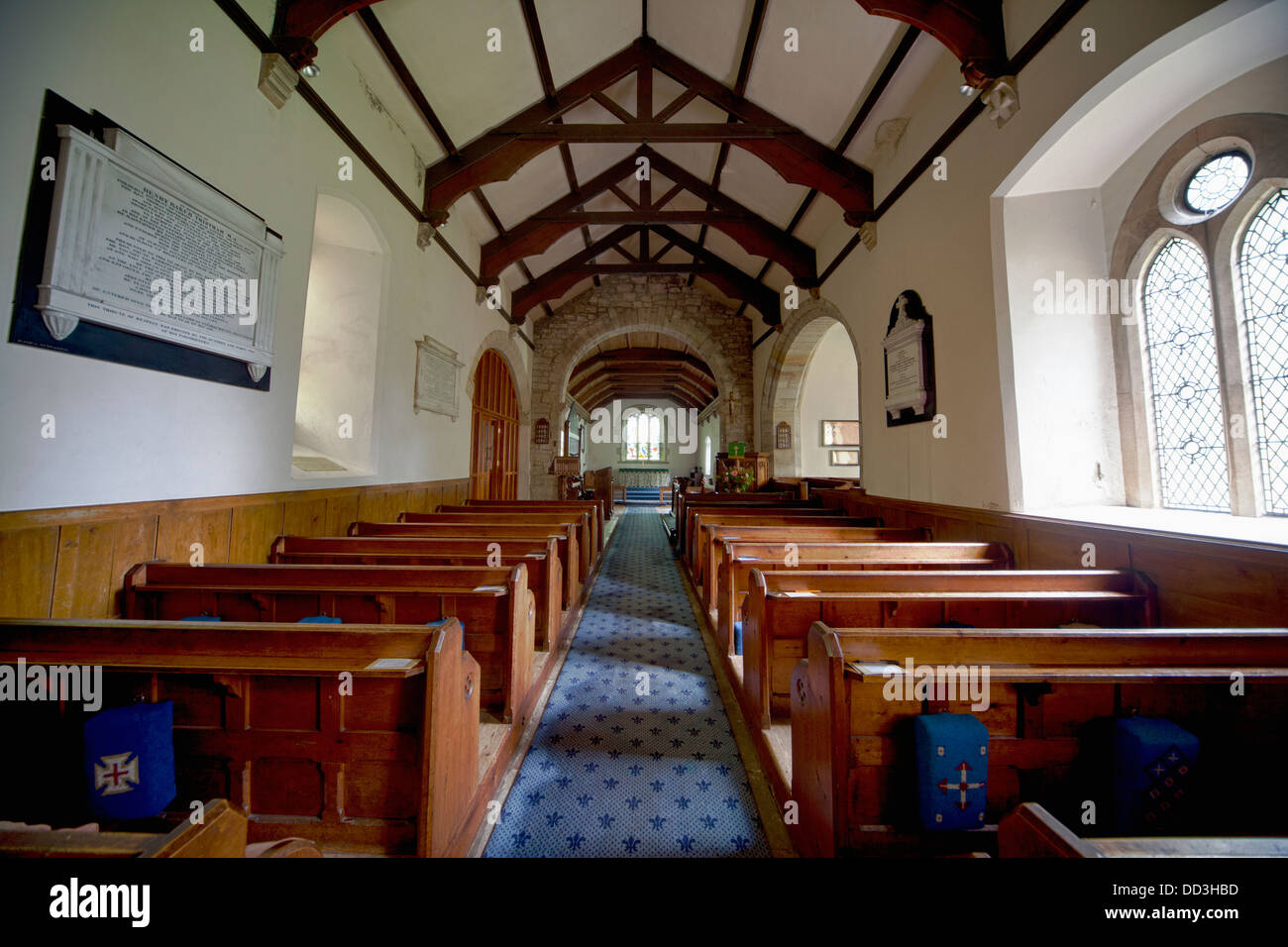 Interior Of A Church Building; Northumberland, England Stock Photo - Alamy