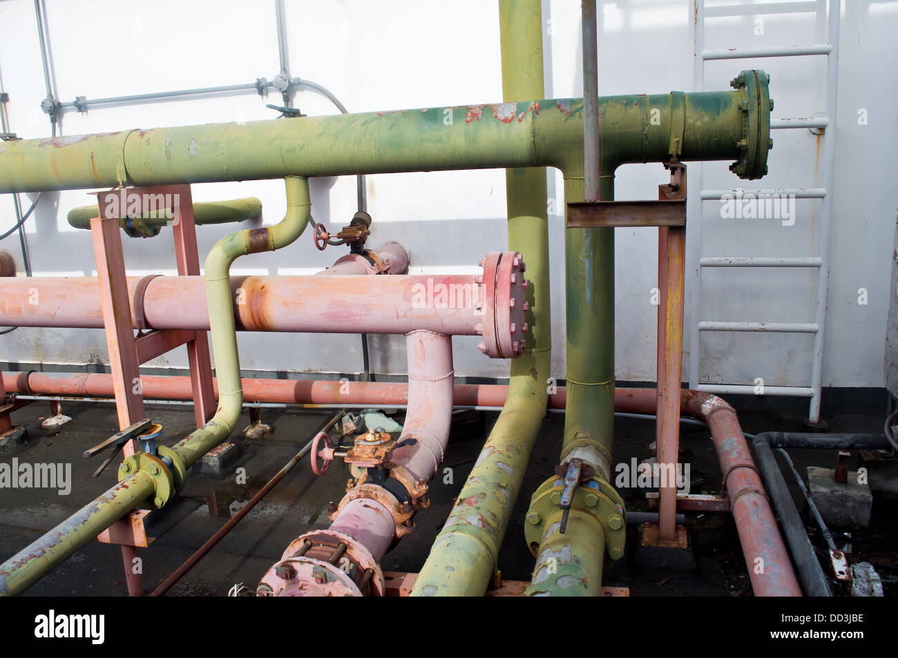 old pipe for water on building Stock Photo - Alamy