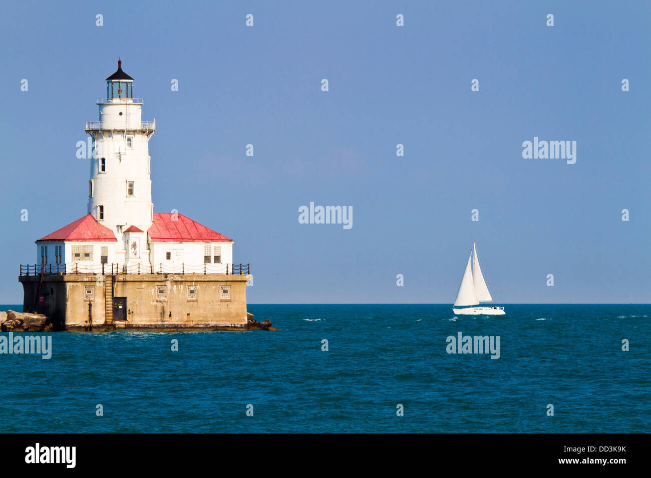 Chicago harbor lighthouse. Chicago, IL, USA Stock Photo - Alamy