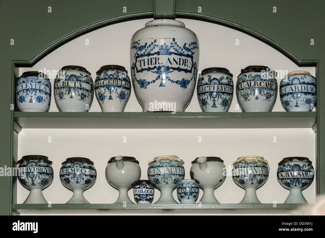 Antique English and Dutch jars, Pasteur & Galt Apothecary Shop ...