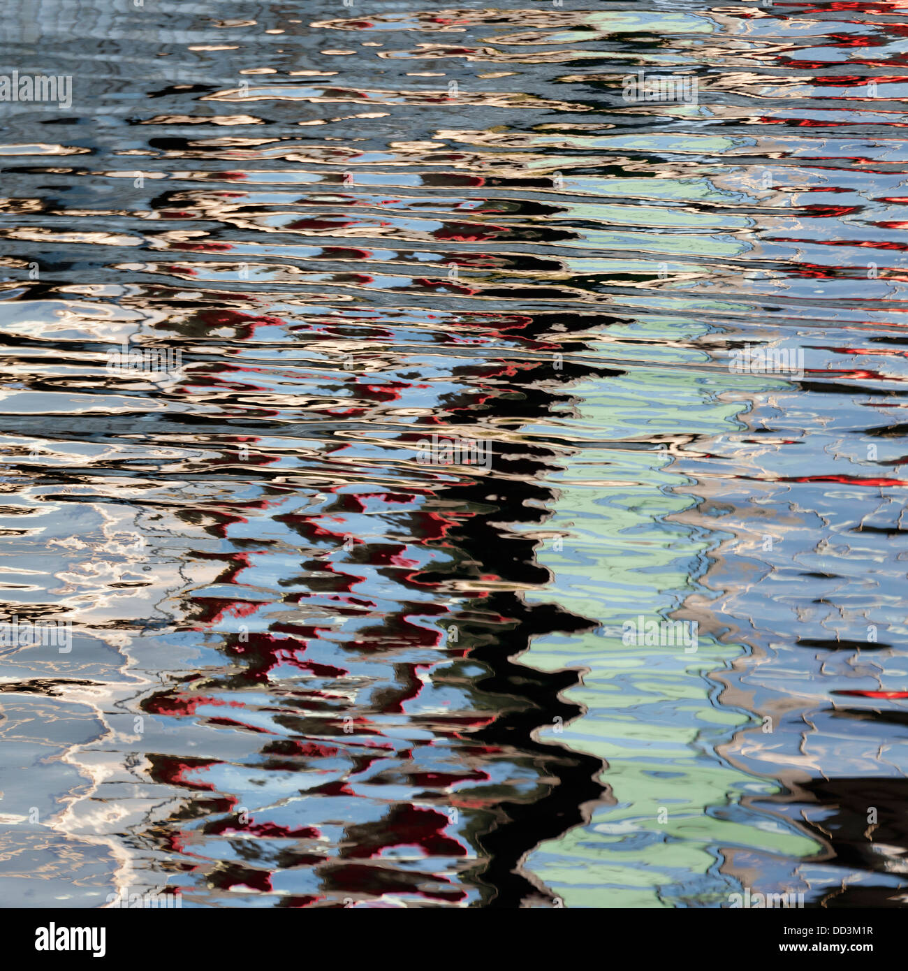 Colourful Reflection In The Water; Oslo, Norway Stock Photo - Alamy