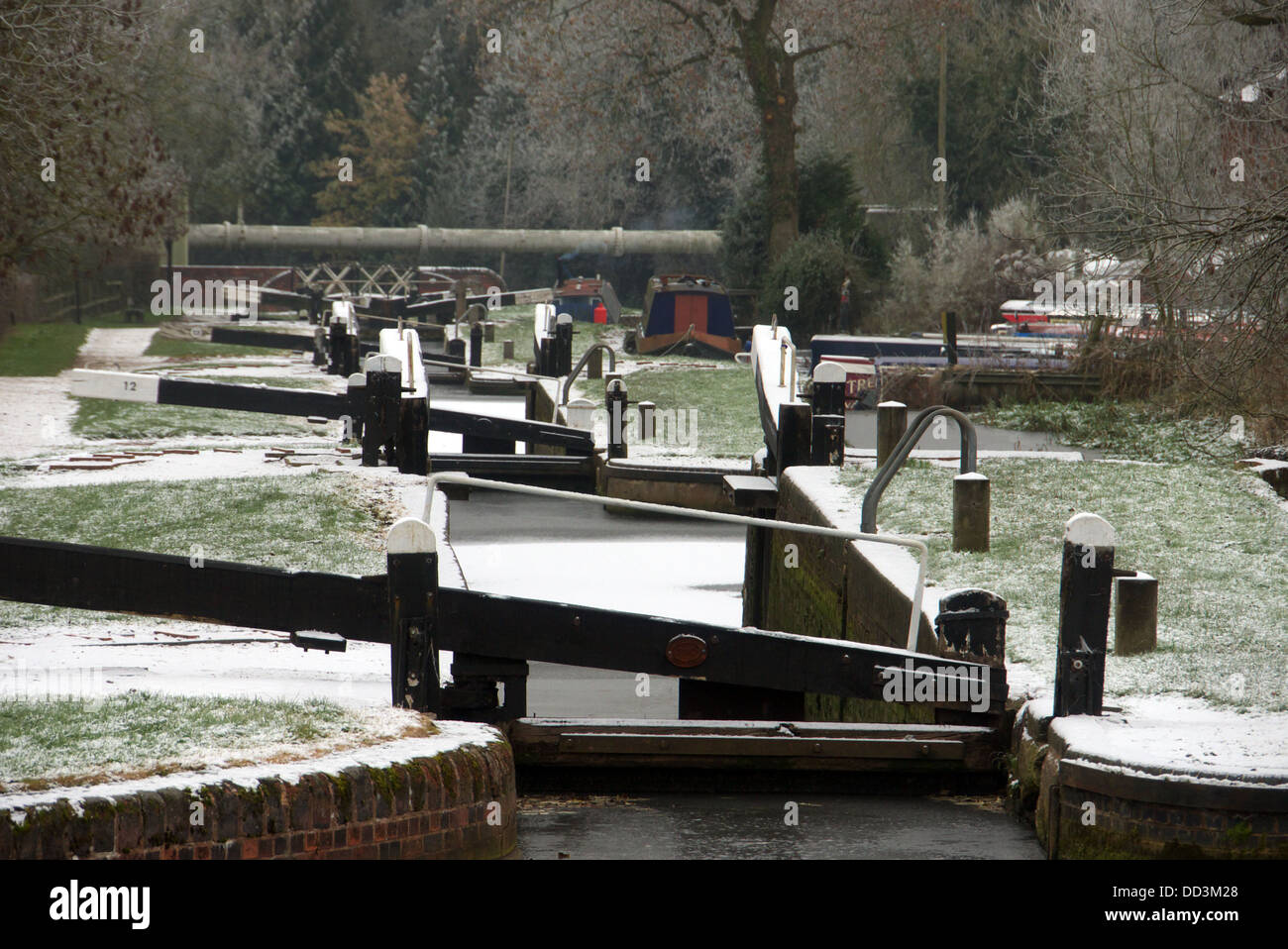 'Lapworth Flights' locks, Lapworth, Birmingham to Stratford Upon Avon ...