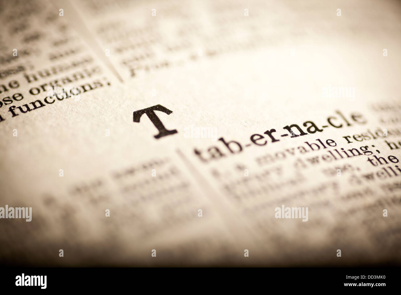Dictionary letter T Stock Photo - Alamy