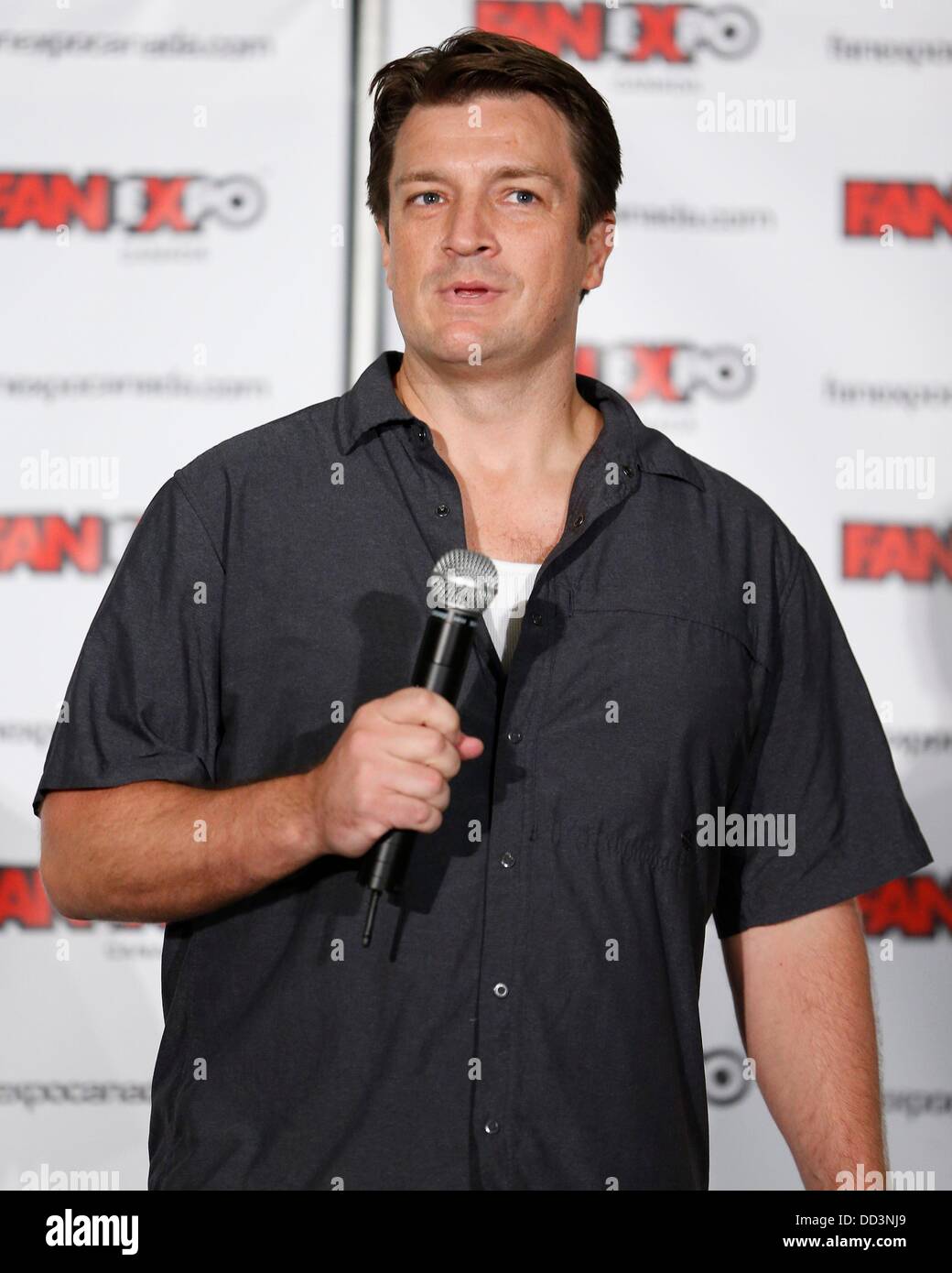 Toronto, ON. 25th Aug, 2013. Nathan Fillion at a public appearance for ...