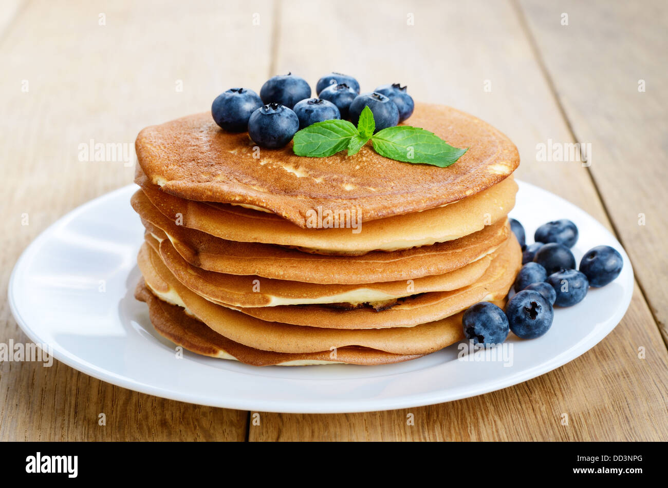 American pancakes on plate hi-res stock photography and images - Alamy