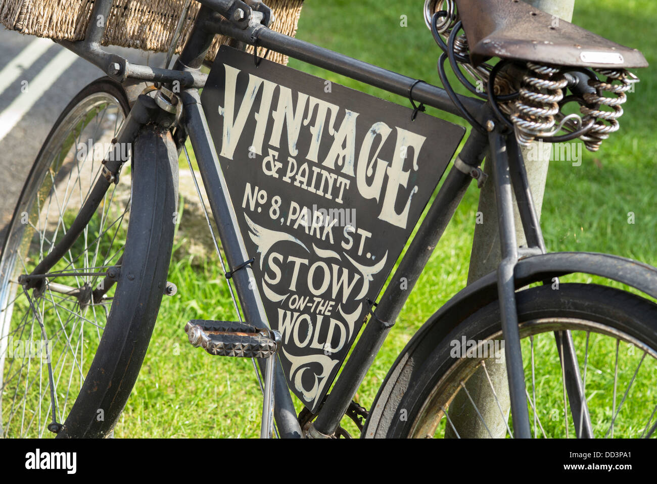Old cycle advertising hi-res stock photography and images - Alamy
