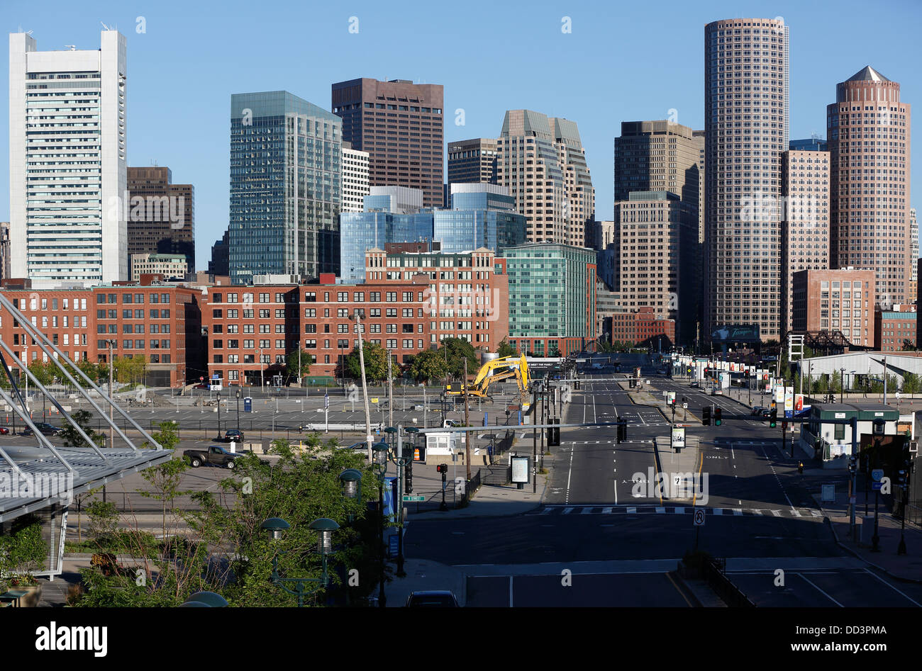 Seaport Boulevard in the Seaport District, Boston, Massachusetts Stock ...