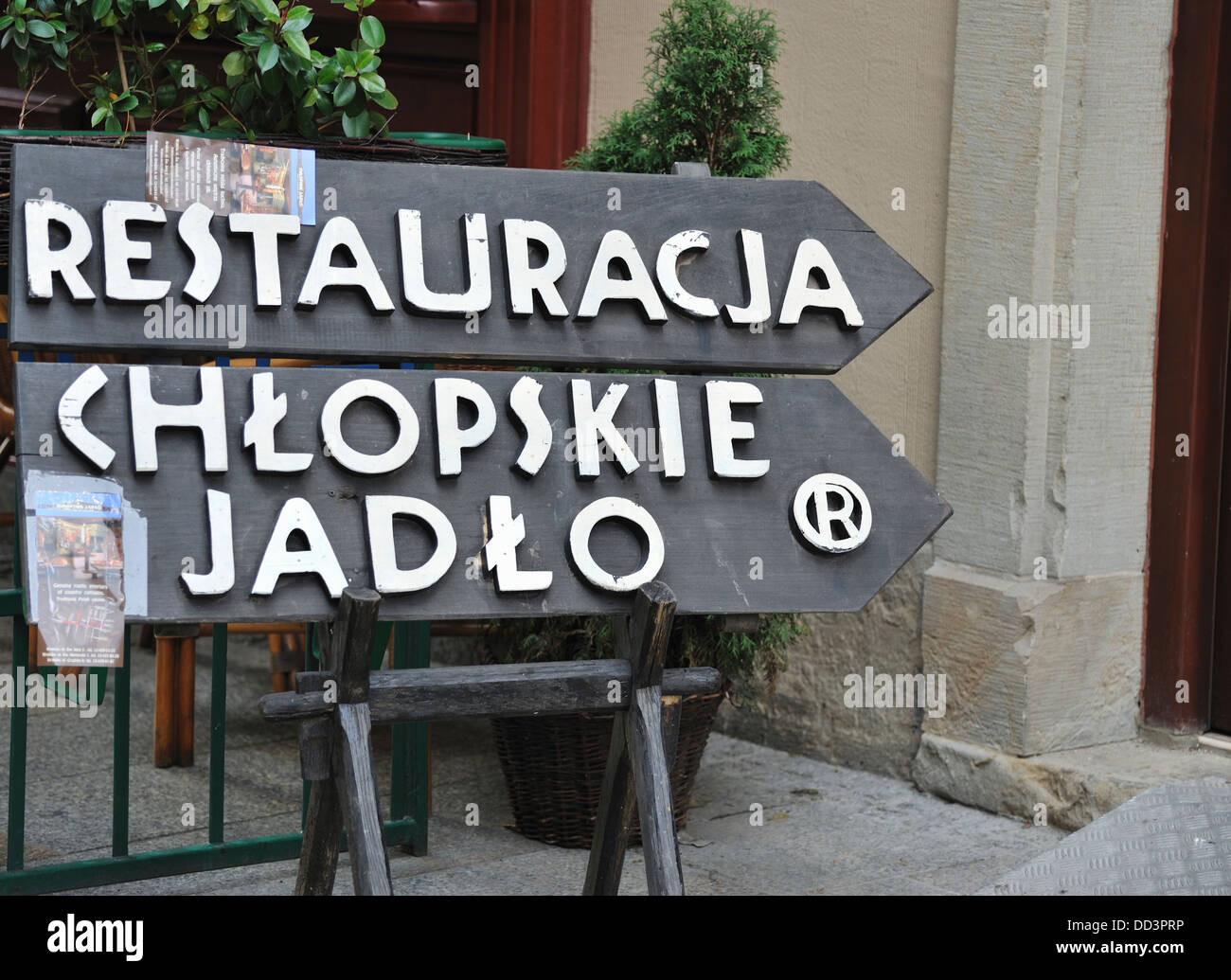 Krakow restaurant sign hi-res stock photography and images - Alamy
