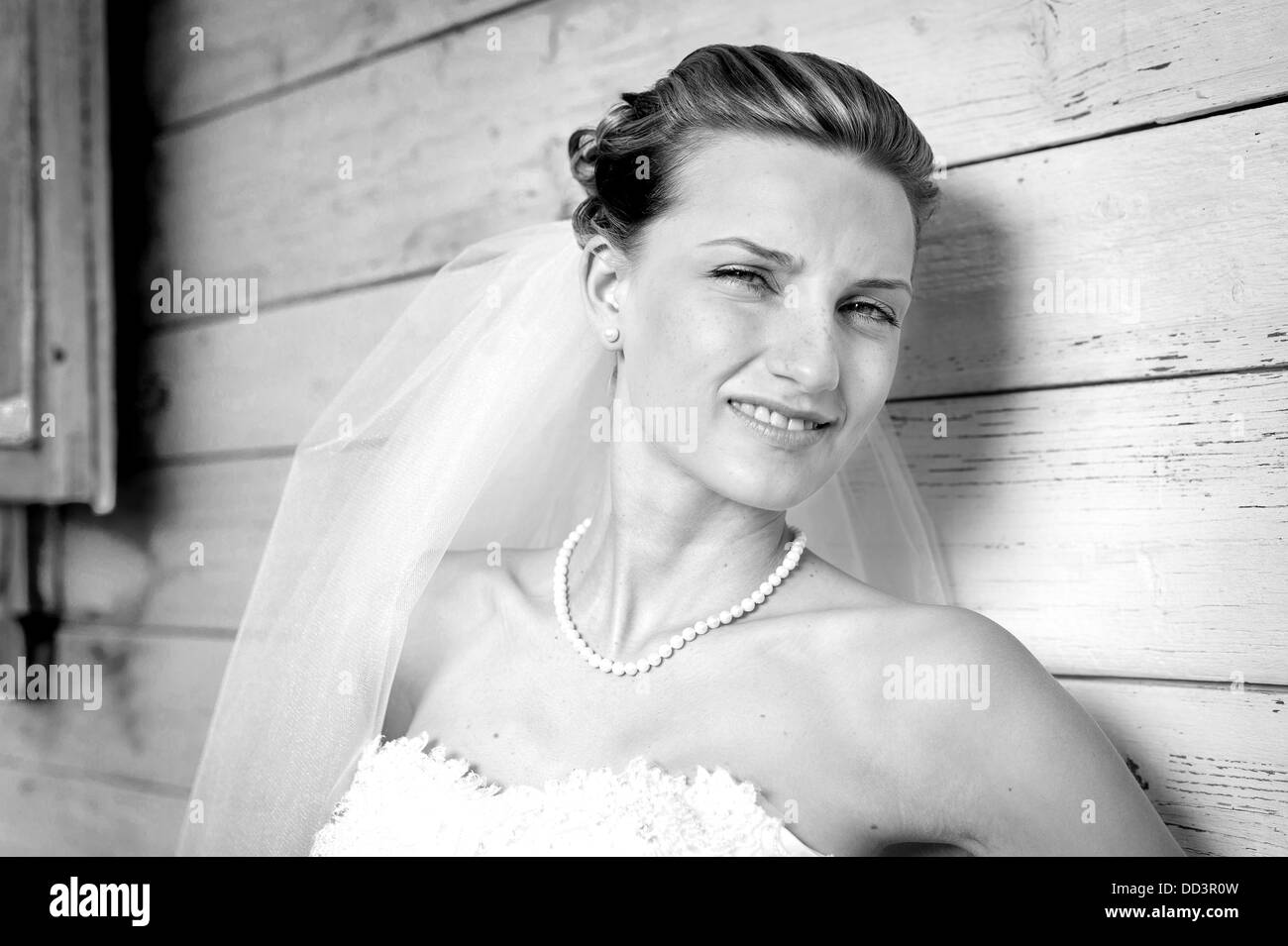 Black and white wedding photo family hi-res stock photography and ...