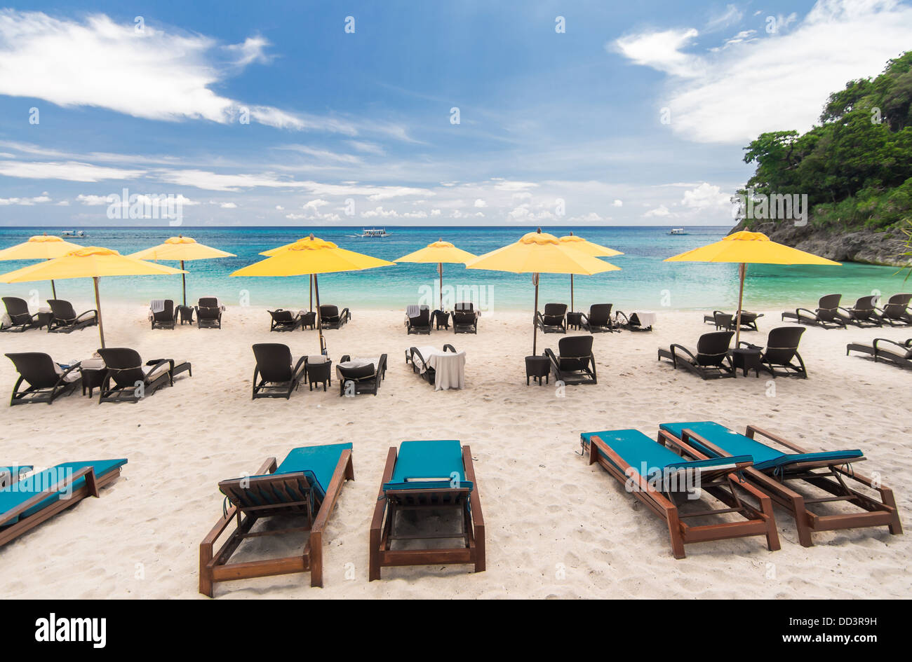 Resort beachfront, Boracay Stock Photo - Alamy