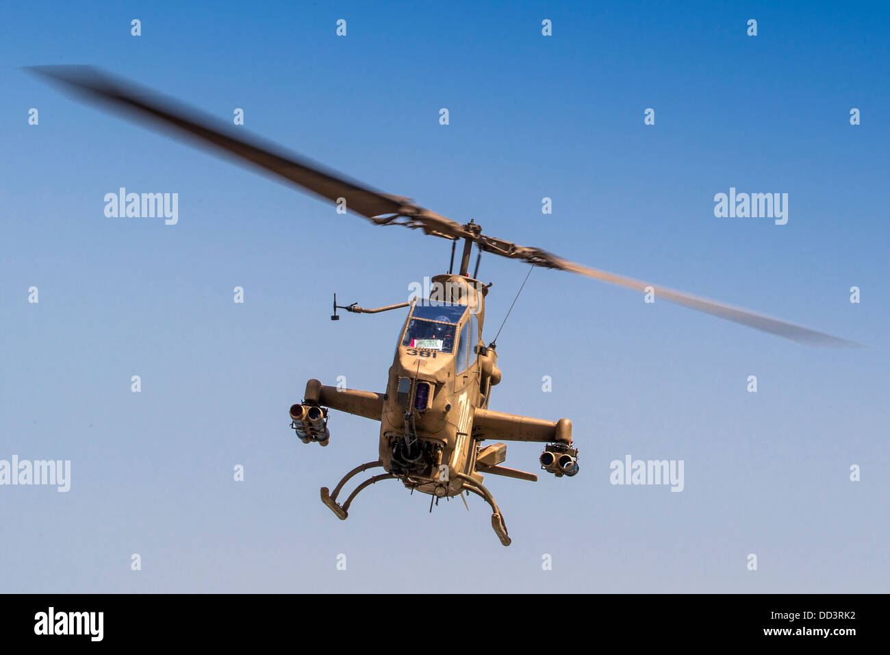 Israeli Air force (IAF) helicopter, Bell AH-1 Cobra in flight Stock Photo - Alamy