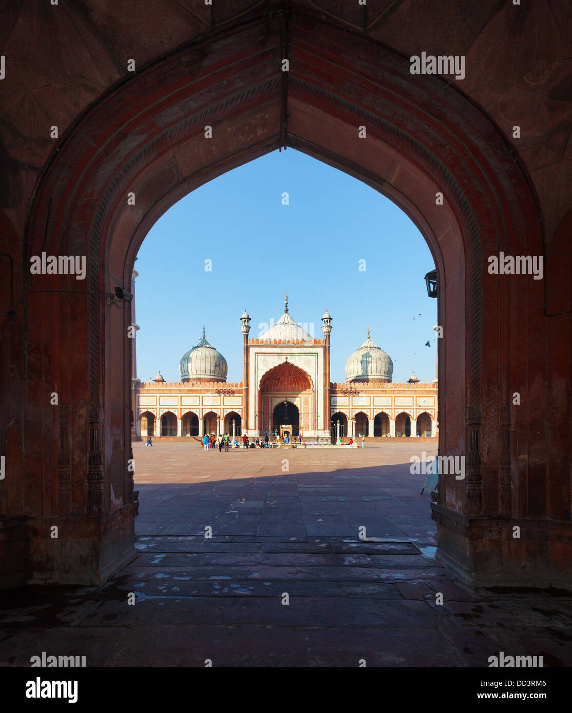 Indian landmark - Jama Masjid mosque. Delhi Stock Photo - Alamy